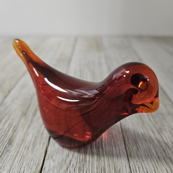 GANZ | Accents | Ganz Red Glass Cardinal Bird Figurine Miniature With ...